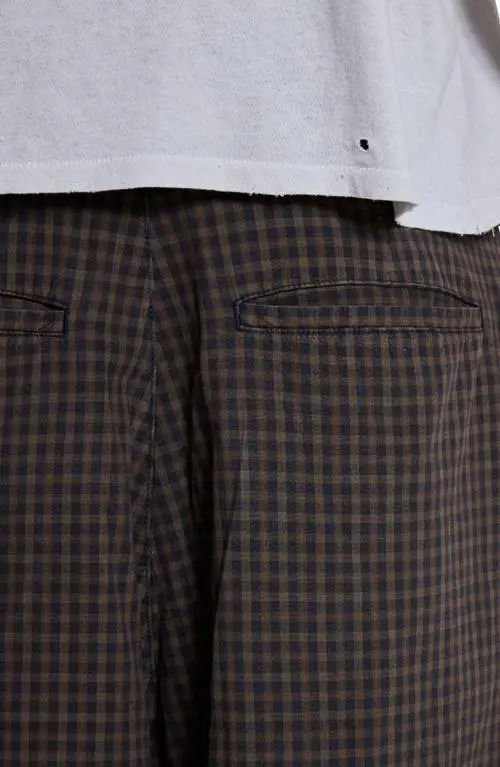 JADED LONDON Goliath Pleated Xl Check Shorts