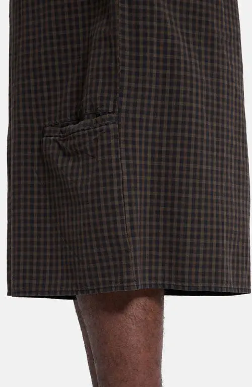 JADED LONDON Goliath Pleated Xl Check Shorts