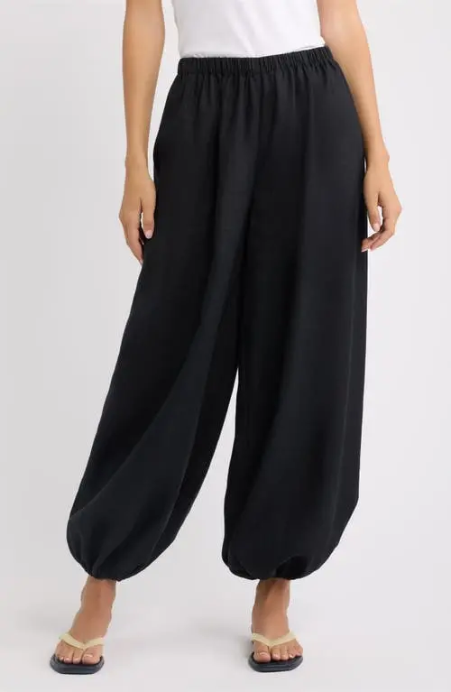 Faithfull The Brand Kortez Balloon Linen Pants - Black