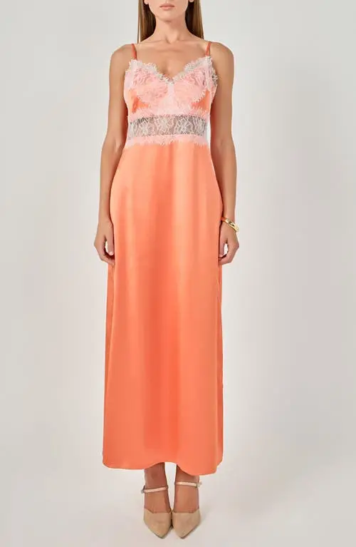 Endless Rose Lace Trimmed Maxi Gown