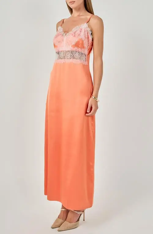 Endless Rose Lace Trimmed Maxi Gown