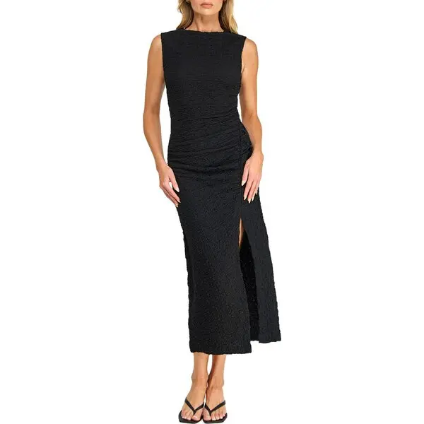 SOCIALITE Sleeveless Textured Knit Maxi Dress