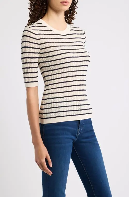 FRAME The Pointelle Crewneck Top