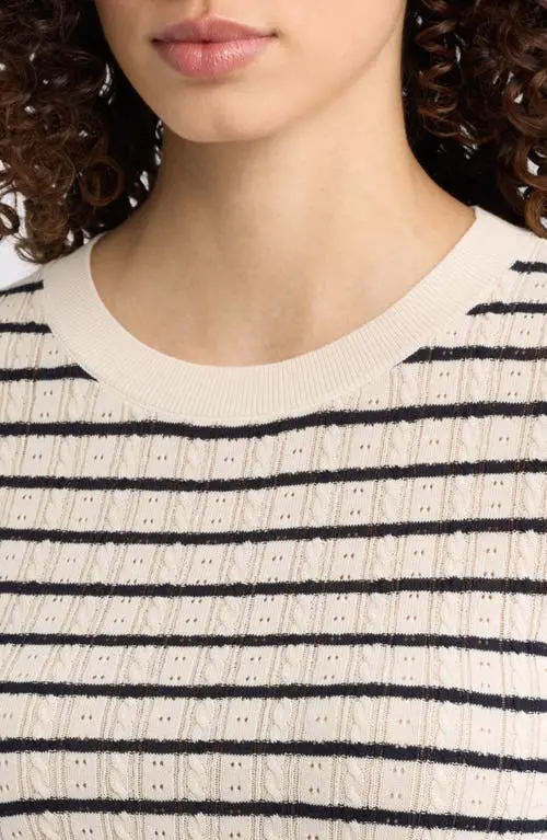 FRAME The Pointelle Crewneck Top