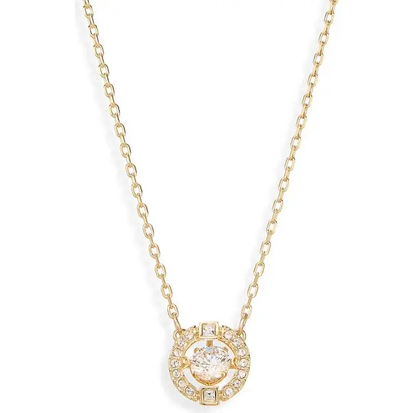 SWAROVSKI Una Crystal Pendant Necklace - White/gold