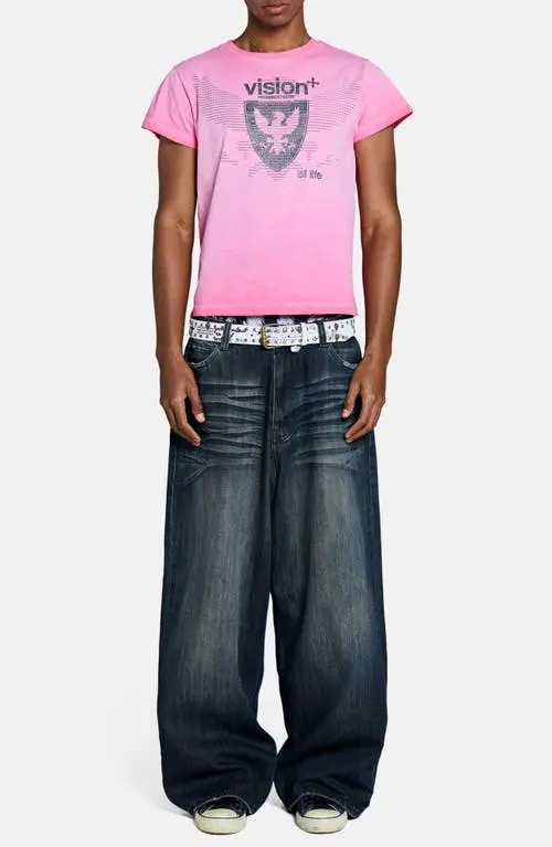JADED LONDON Washed Vision Graphic T-shirt