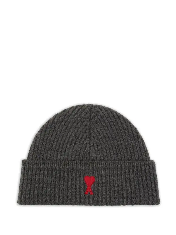 AMI Paris De Coeur Wool Beanie - Multicolor