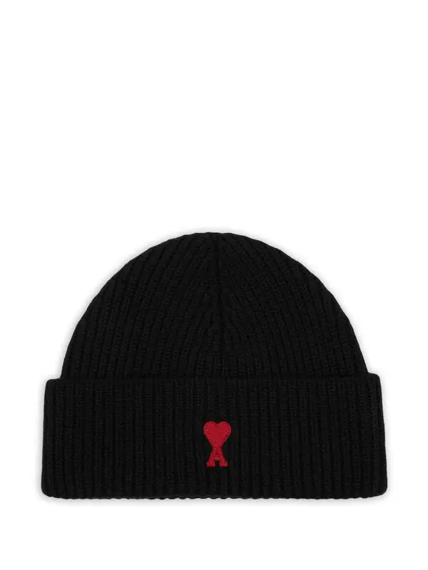 AMI Paris De Coeur Wool Beanie