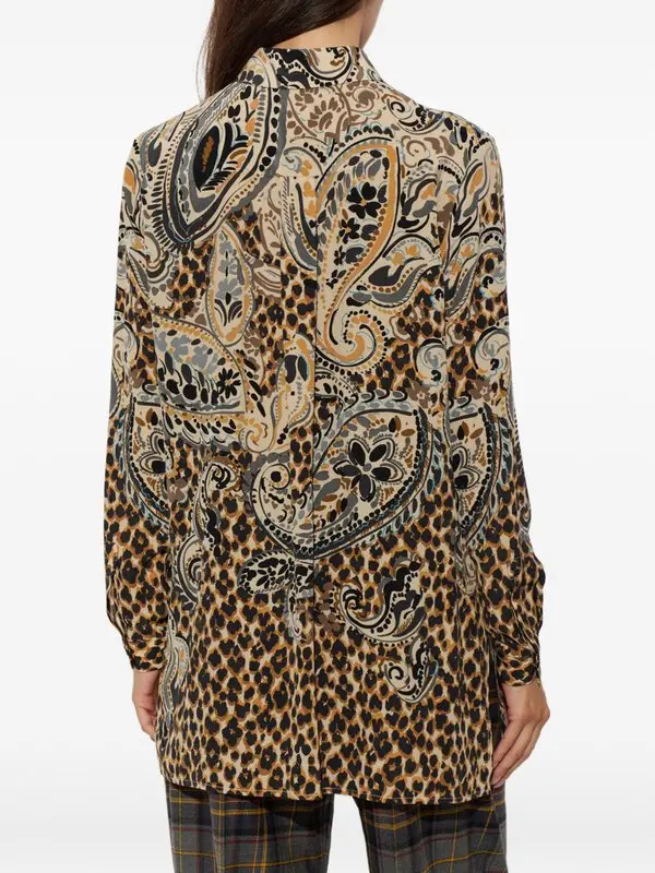 Etro Printed Silk Shirt