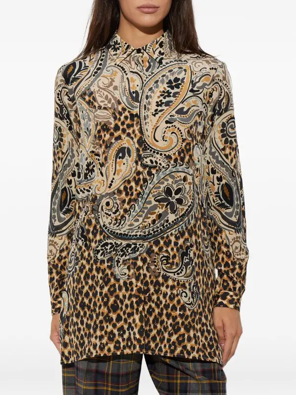 Etro Printed Silk Shirt