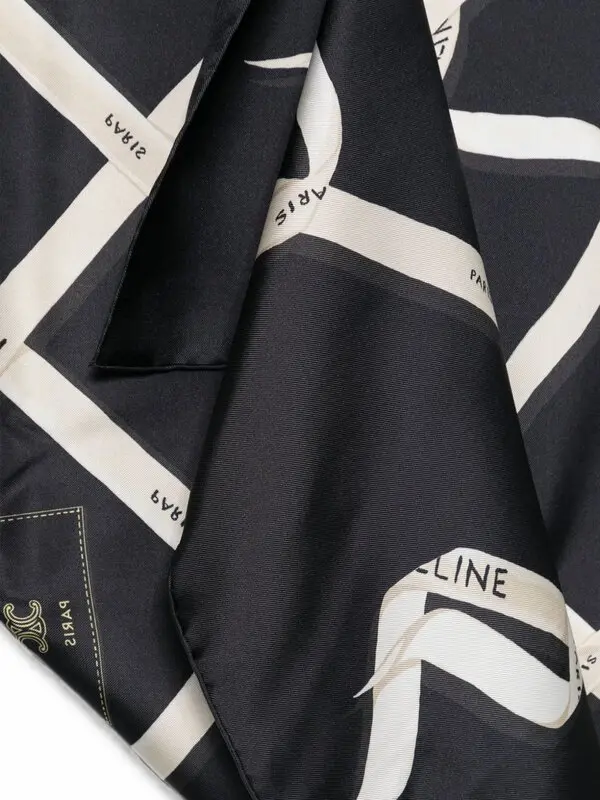 Celine Printed Silk Foulard