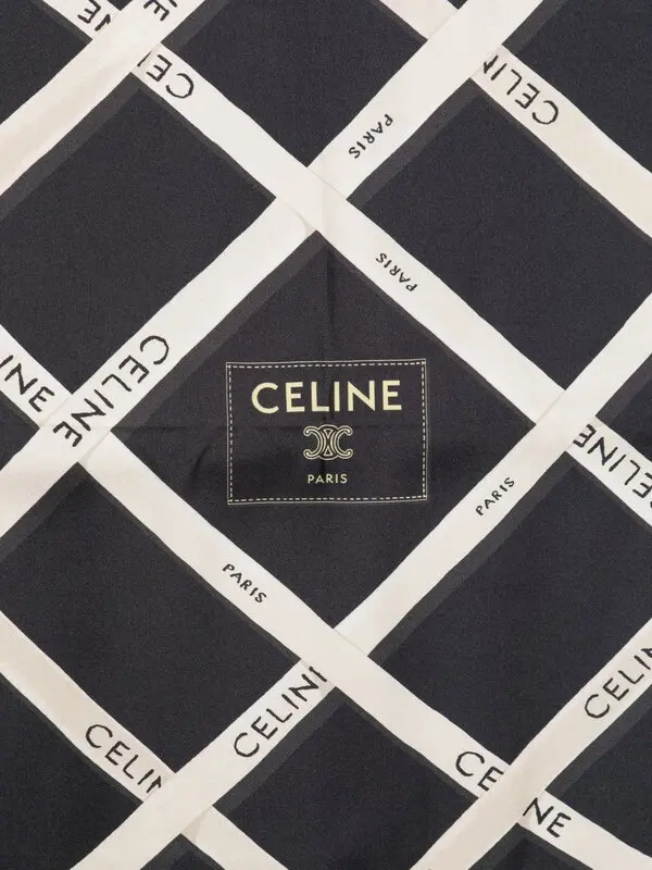 Celine Printed Silk Foulard