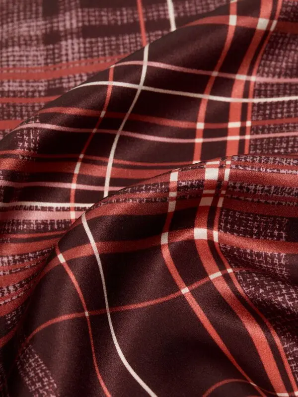Acne Studios Checked Silk Scarf