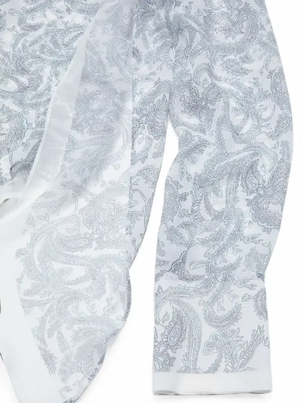Acne Studios Paisley Print Silk Shirt