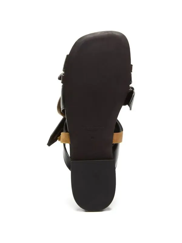 Acne Studios Leather Flat Sandals