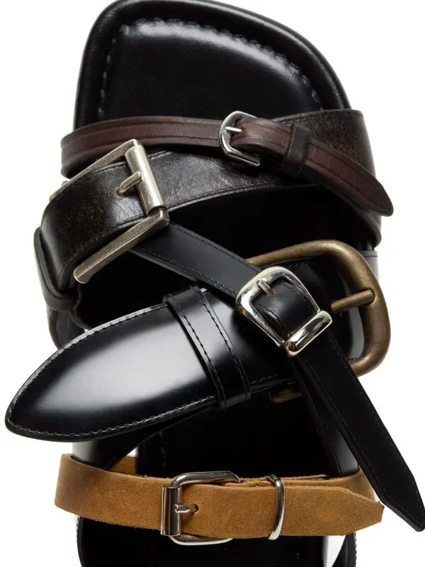 Acne Studios Leather Flat Sandals