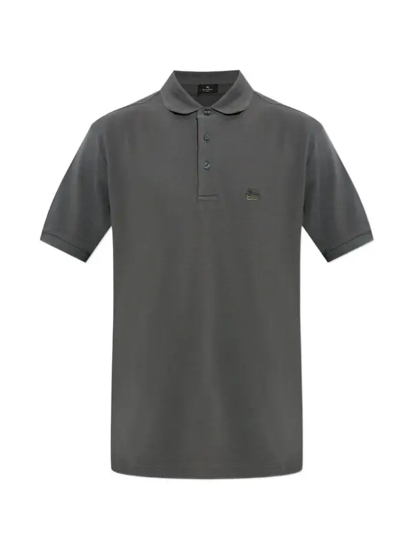 Etro Logo Cotton Polo Shirt