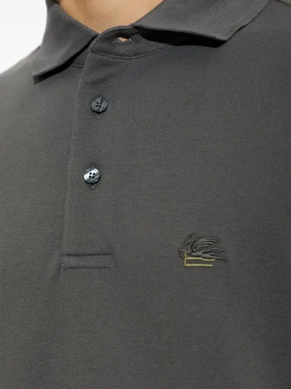 Etro Logo Cotton Polo Shirt