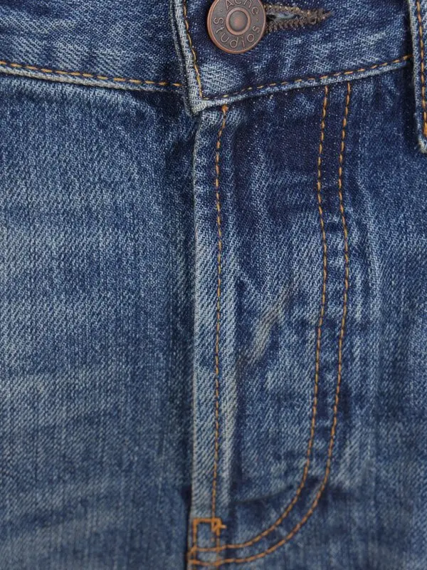 Acne Studios Slim Fit Distressed Denim Jeans