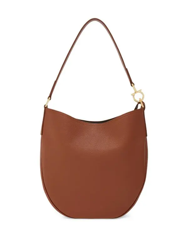 FERRAGAMO Leather Medium Hobo Bag
