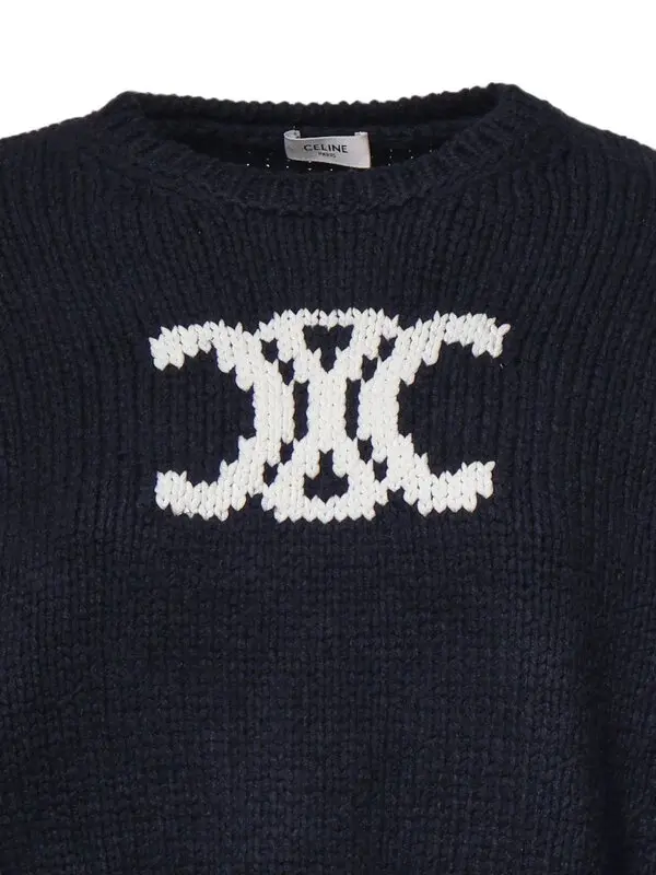 Celine Triomphe Cotton Sweater