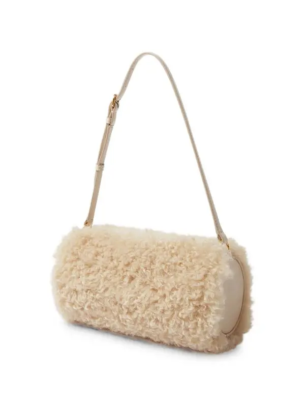 Stella McCartney Stella Logo Shearling Pouch