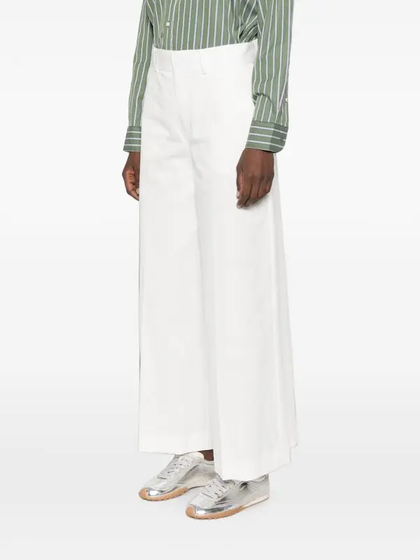 Celine Cotton Wide-leg Trousers