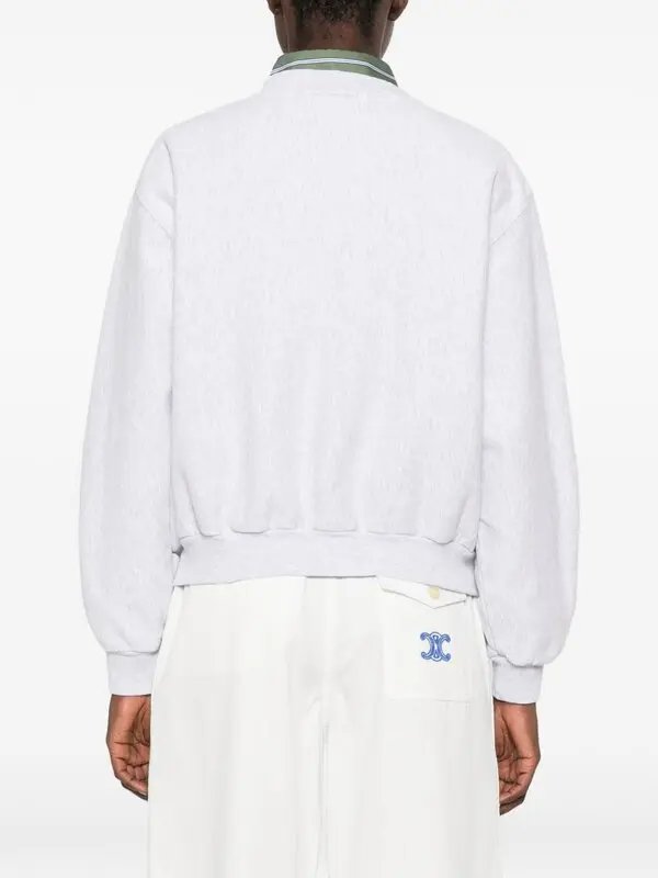 Celine Logo Cotton Crewneck Sweatshirt