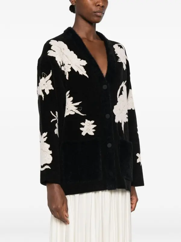 FORTE_FORTE Jacquard Cardigan