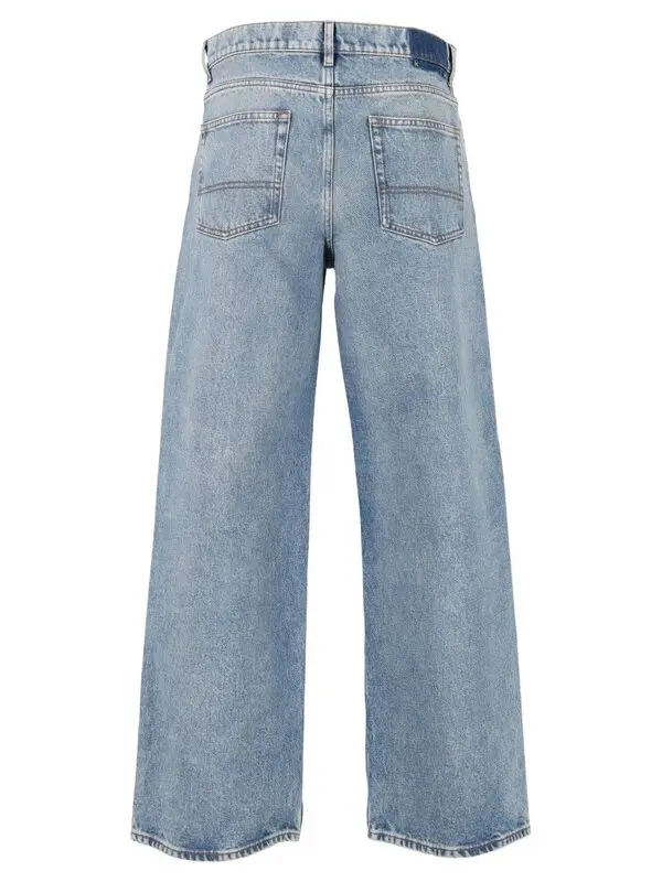 GOLDEN GOOSE Boyfriend Jeans In Stonewashed Light Denim