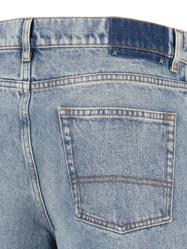 GOLDEN GOOSE Boyfriend Jeans In Stonewashed Light Denim