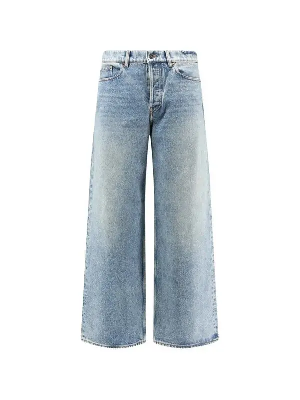GOLDEN GOOSE Boyfriend Jeans In Stonewashed Light Denim