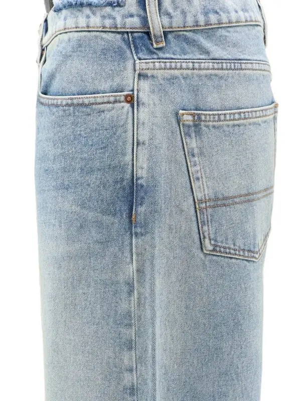 GOLDEN GOOSE Boyfriend Jeans In Stonewashed Light Denim