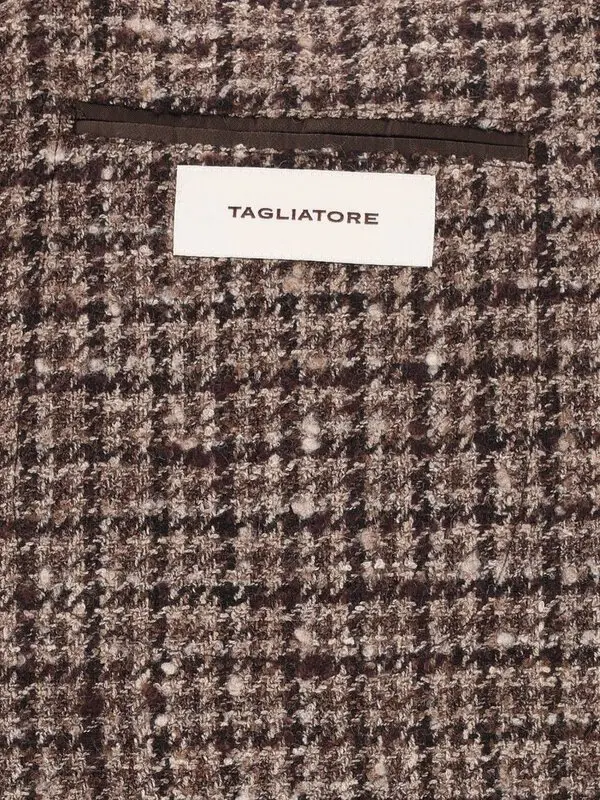 Tagliatore Montecarlo Alpaca Blend Blazer - Brown