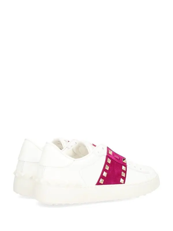 Valentino Garavani Rockstud Untitled Leather Sneakers - White