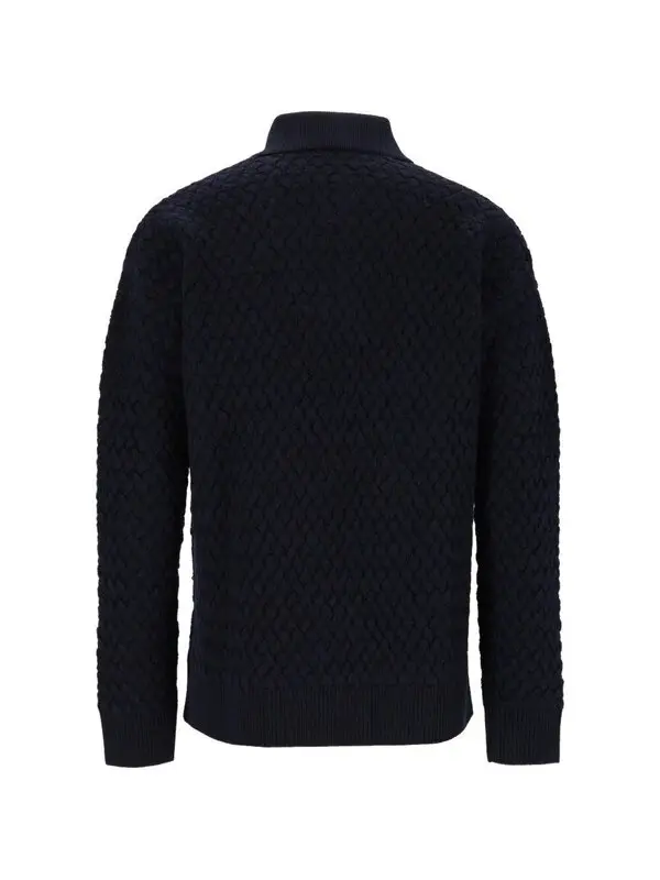 Bottega Veneta Woven Wool Polo Shirt
