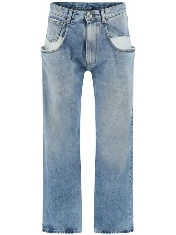 MAISON MARGIELA Denim Cotton Jeans - Multicolor