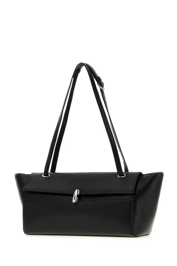Savette Leather Trapeze Shoulder Bag