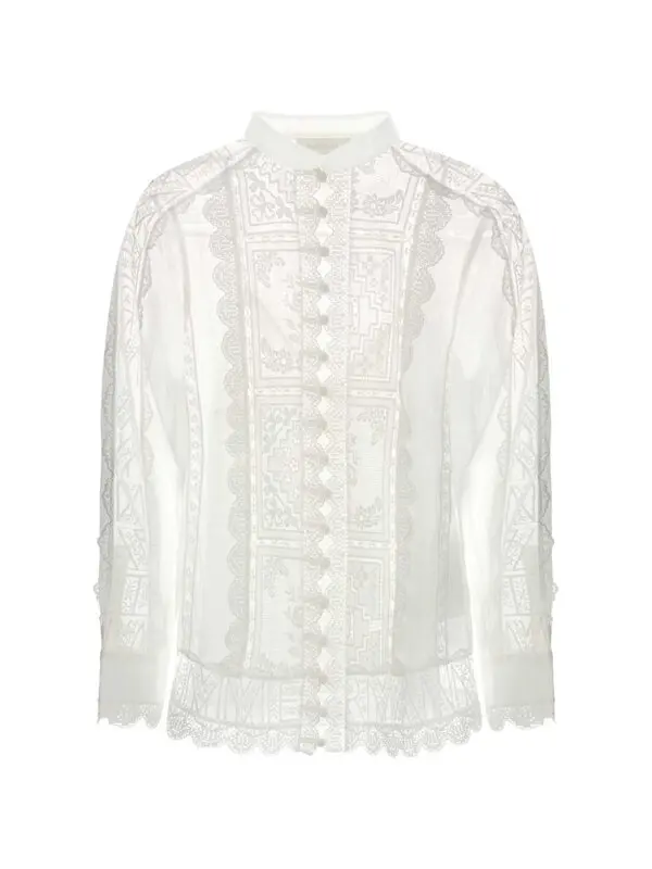 Zimmermann Aster Embroidered Blouse - Multicolor