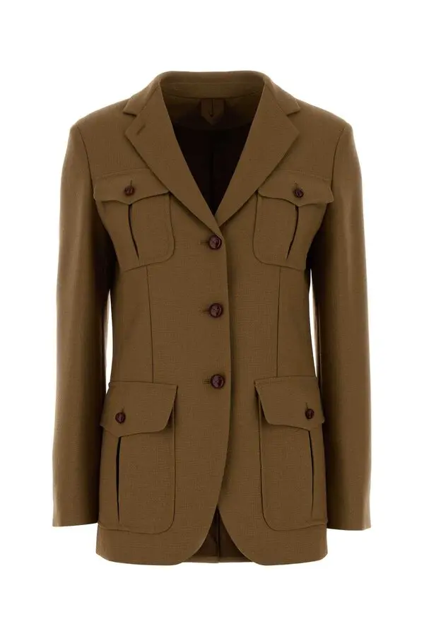 Max Mara Camel Wool Locusta Blazer - Brown