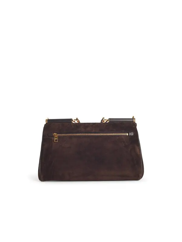Dolce & Gabbana Sicily' Ebony Leather Bag