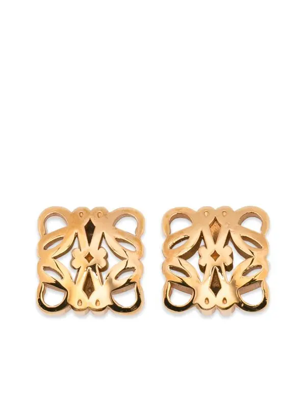 Loewe Anagram Silver Earrings - Multicolor