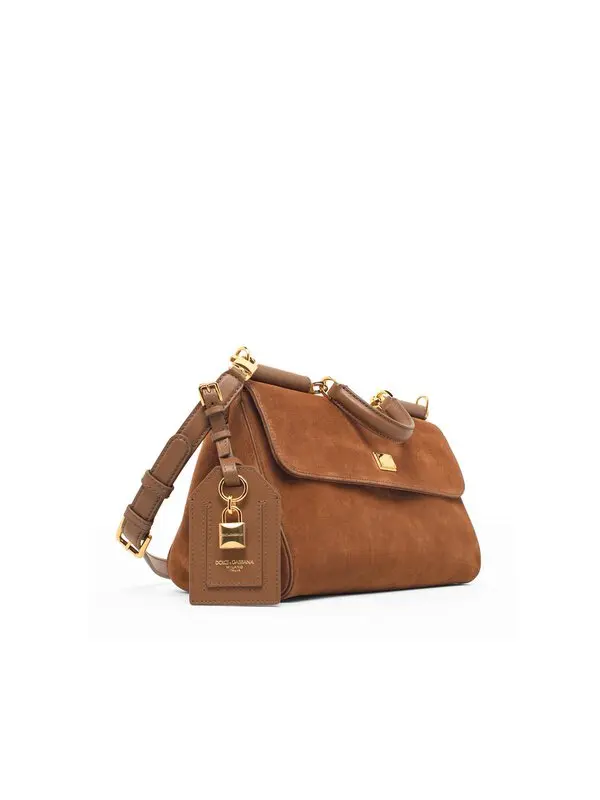Dolce & Gabbana Medium 'my Sicily' Suede Bag