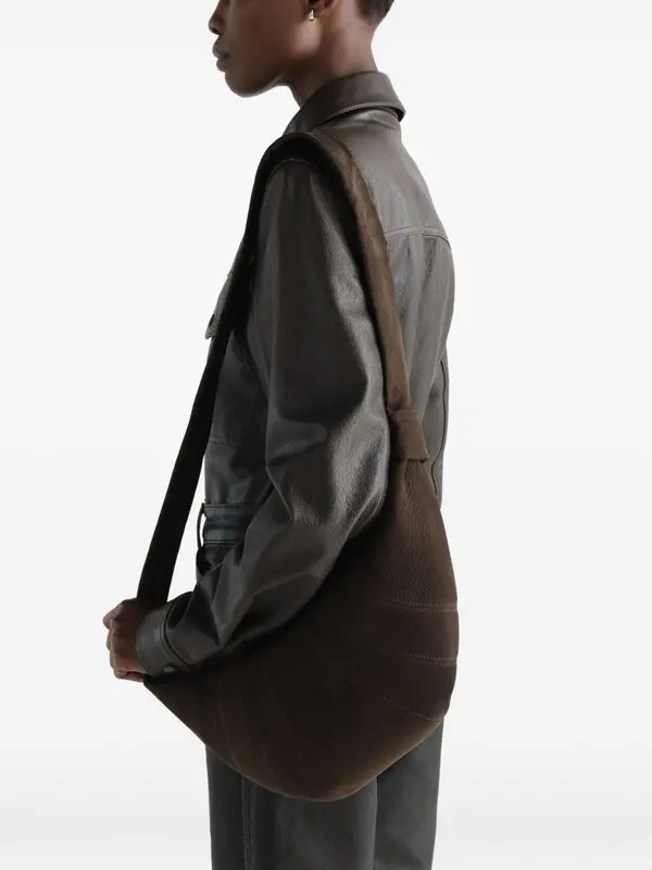 LEMAIRE Croissant Medium Leather Shoulder Bag