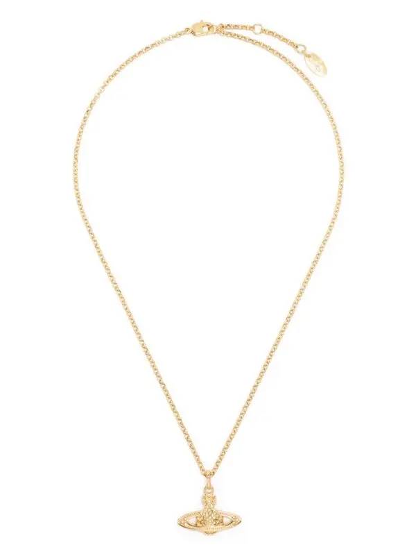 VIVIENNE WESTWOOD Orb Pendant Necklace With Crystals - Silver