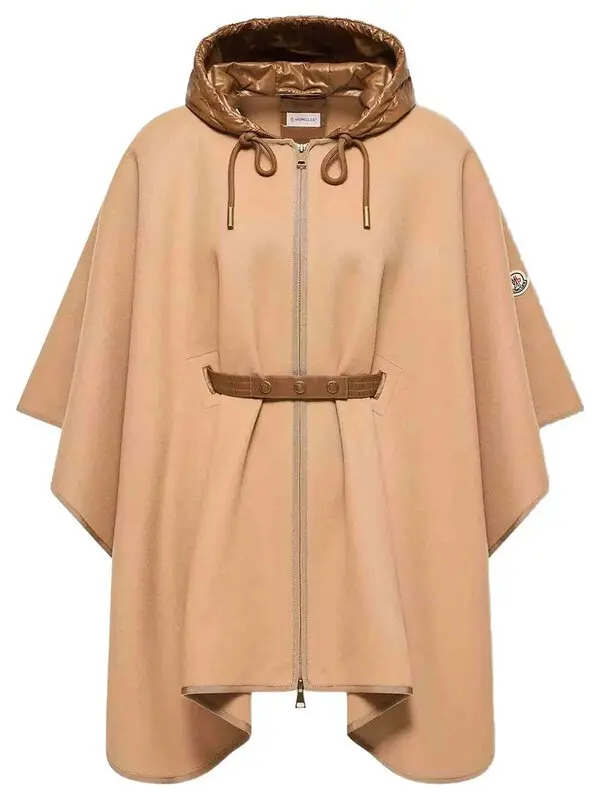 Moncler Padded Wool Blend Cape