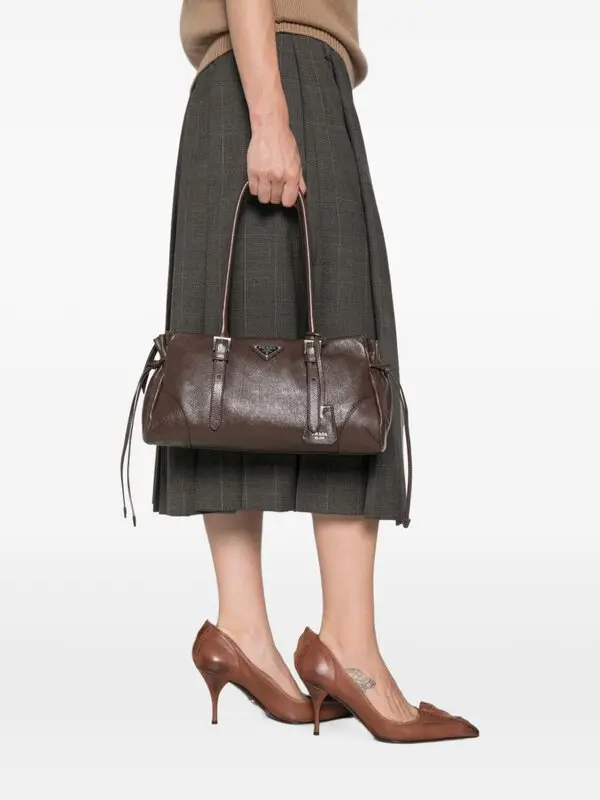 Prada Bonnie Medium Leather Tote - Multicolor