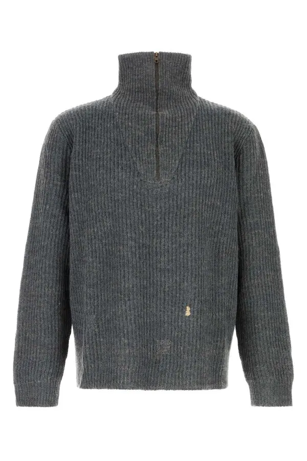 MAISON MARGIELA Grey Wool Blend Sweater