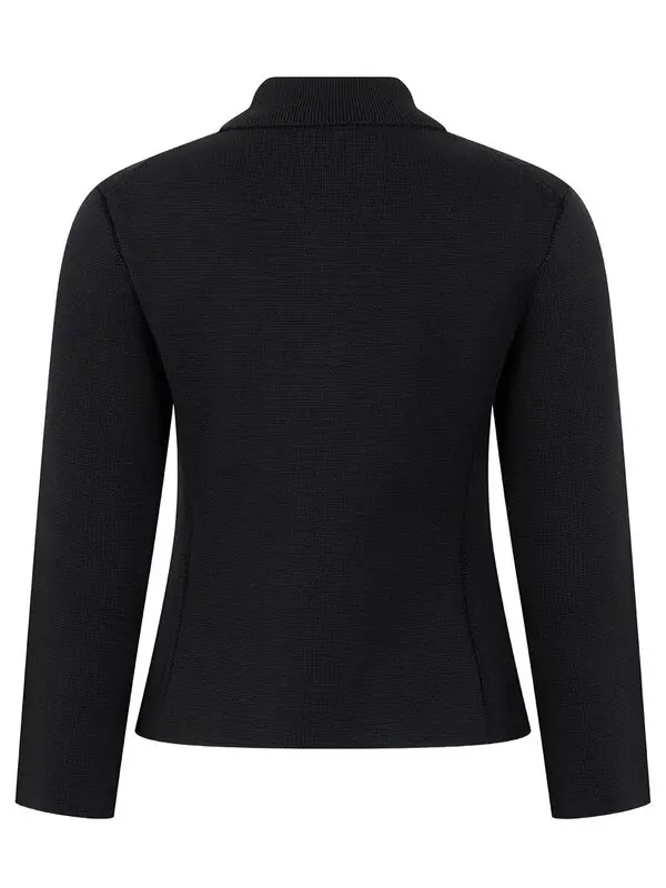 Saint Laurent Polo Cardigan In Wool