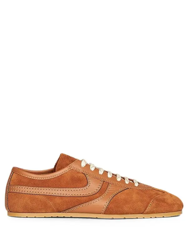 Dries Van Noten Leather Lace-up Sneakers
